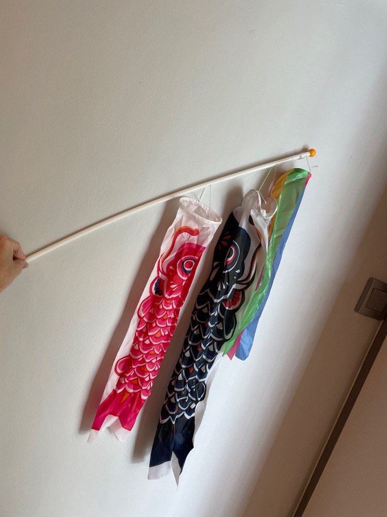 Japanese fish flag - Koinobori (carp streamer), Hobbies & Toys ...