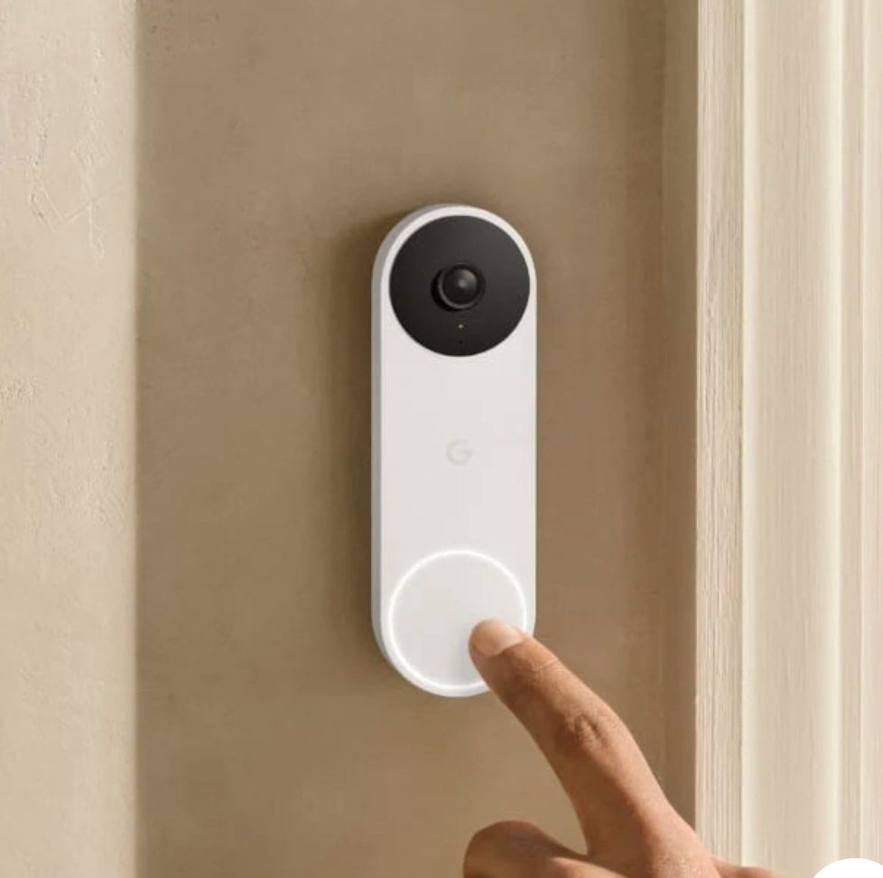 Google Nest Doorbell (Battery, Gen2, Snow White), Furniture & Home ...