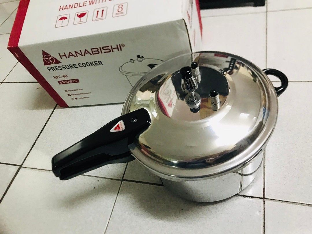 Hanabishi 6 Quartz Pressure Cooker HPC-6QC, Furniture & Home Living ...