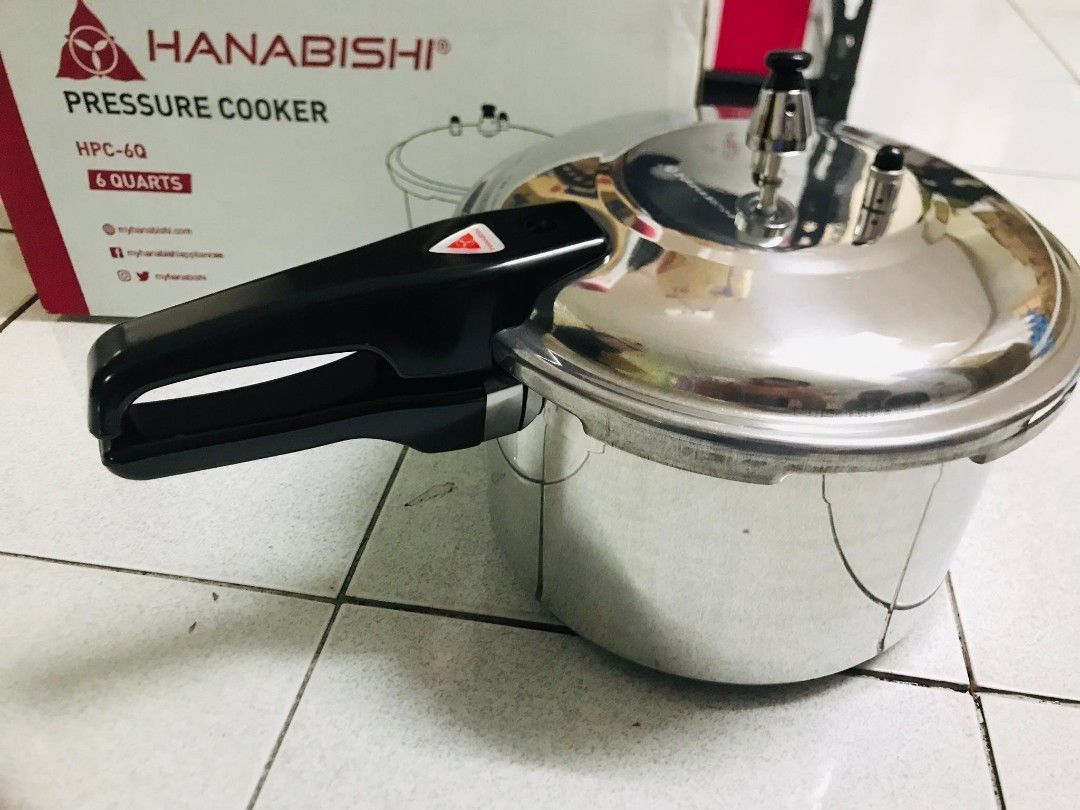 Hanabishi 6 Quartz Pressure Cooker HPC-6QC, Furniture & Home Living ...