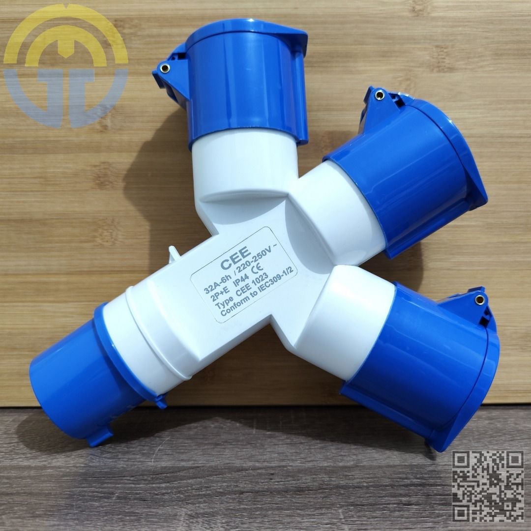Heavy Duty IP44 IP67 Waterproof Industrial Surface Socket Plug Splitter ...