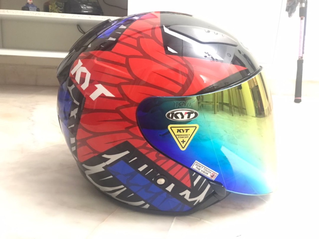 HELMET KYT HELLCAT SAIZ XXL, Auto Accessories on Carousell