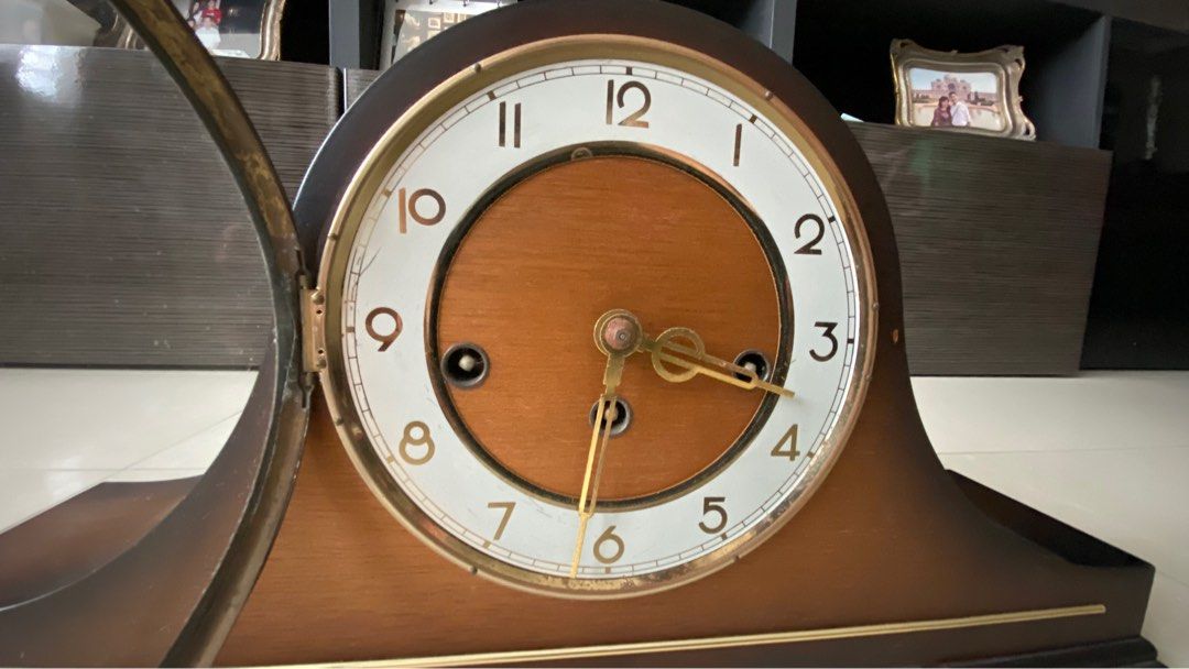 Hermle Stepney Mechanical Mantel Clock, Furniture & Home Living, Home ...