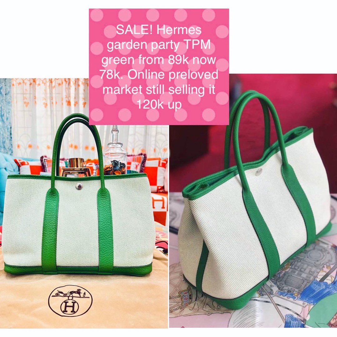 Hermes TPM gaden party in limited color green on Carousell