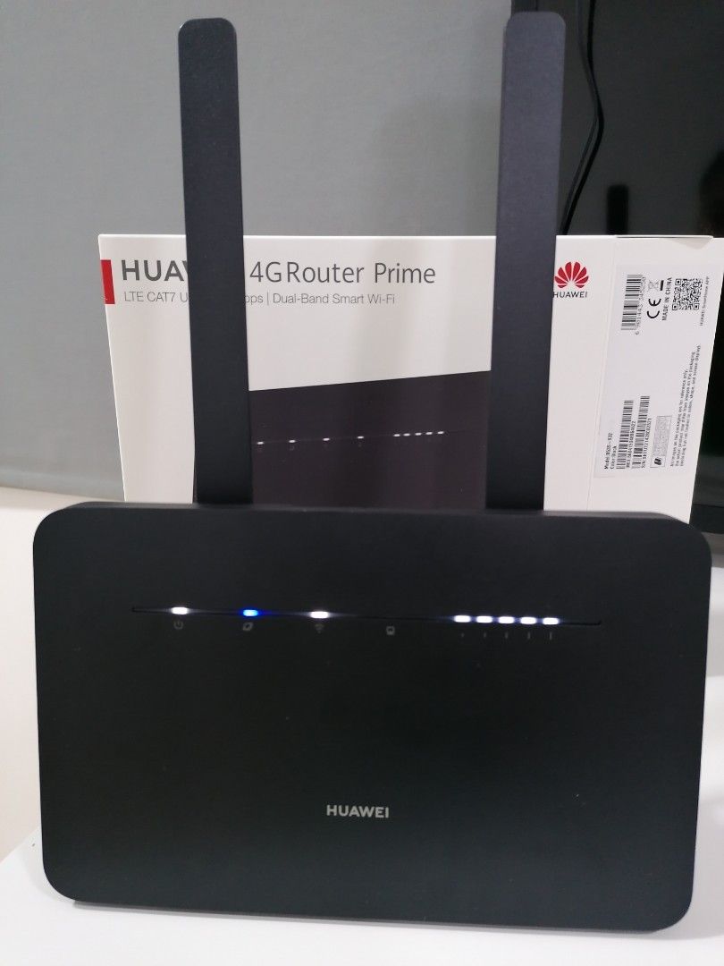 HUAWEI 4G Router Prime Home Wireless, Black, LTE CAT7 Up to 300Mbps, Dual Band Smart Wifi Up To ...