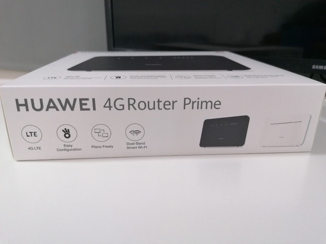HUAWEI 4G Router Prime Home Wireless, Black, LTE CAT7 Up to 300Mbps, Dual Band Smart Wifi Up To ...
