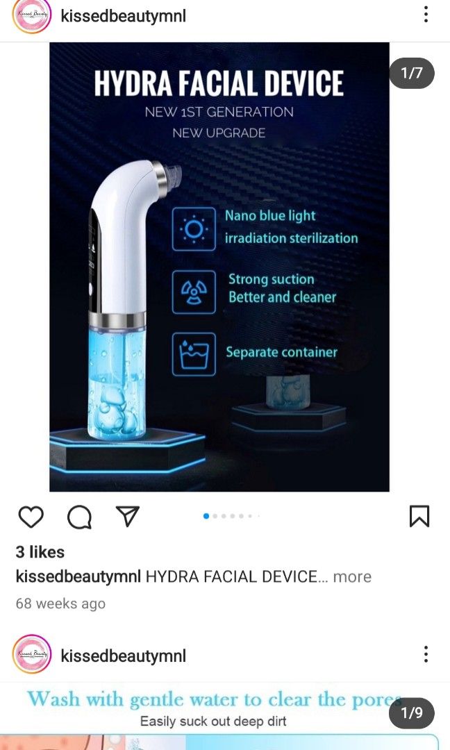 hydra facial device, Beauty & Personal Care, Face, Face Care on Carousell