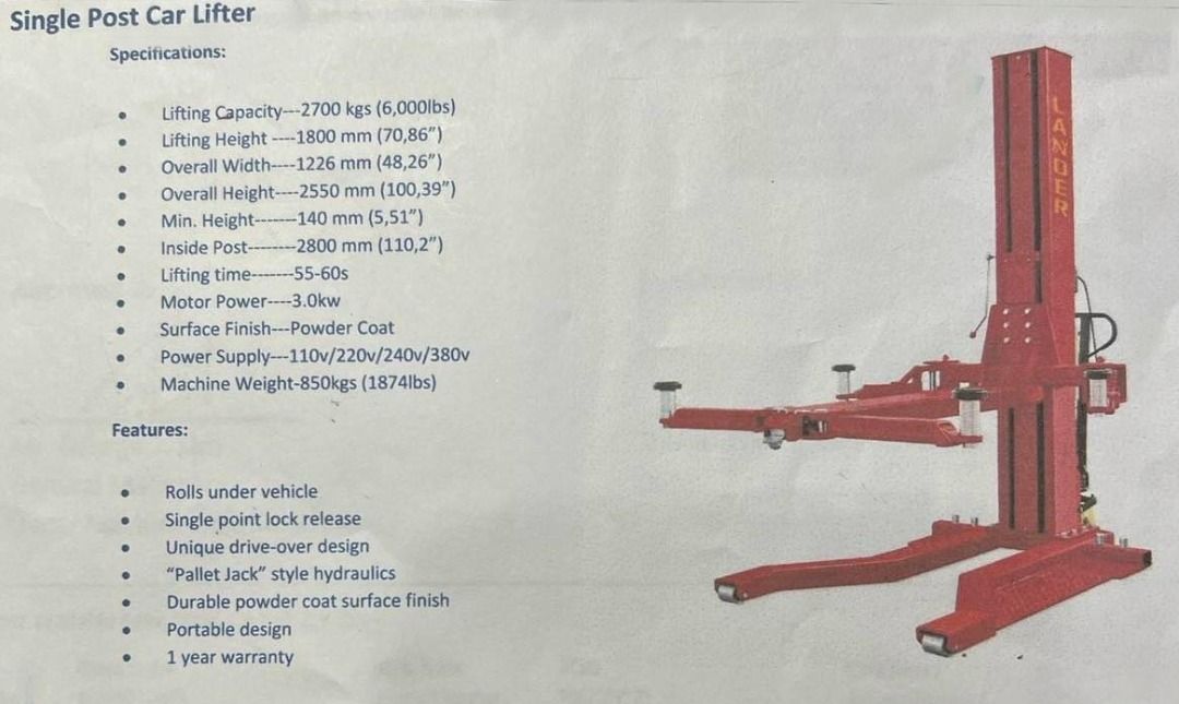 Hydraulic Car Lifter on Carousell