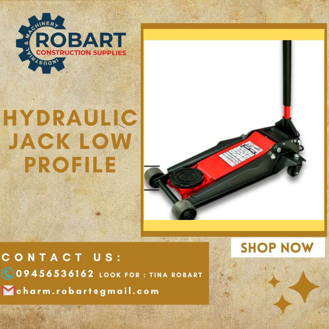 HYDRAULIC JACK LOW PROFILE, Commercial & Industrial, Construction Tools ...