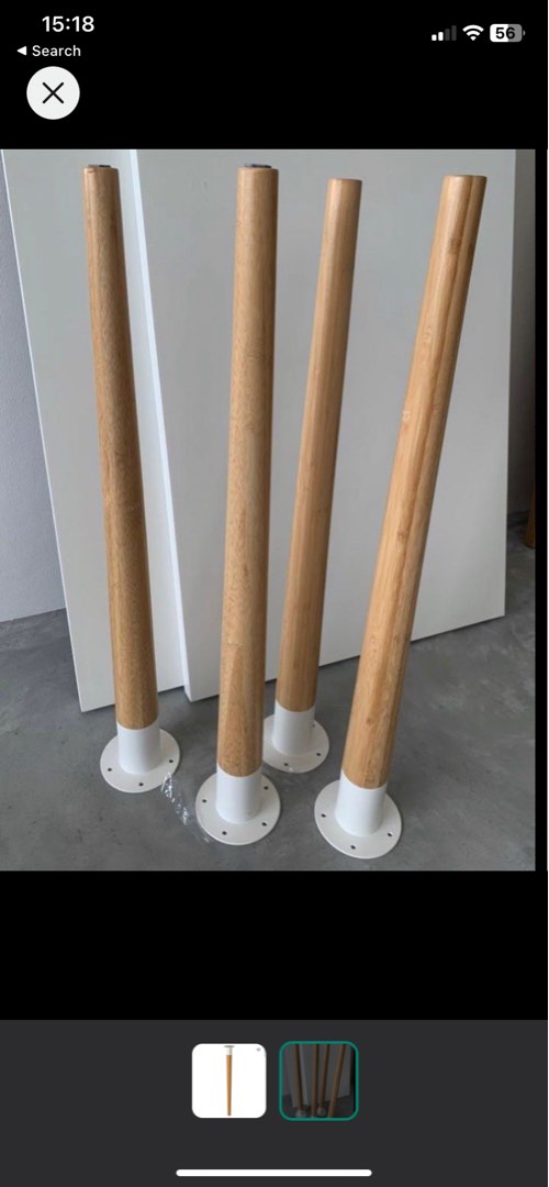 IKEA - HILVER LEG X 4, Furniture & Home Living, Furniture, Tables ...