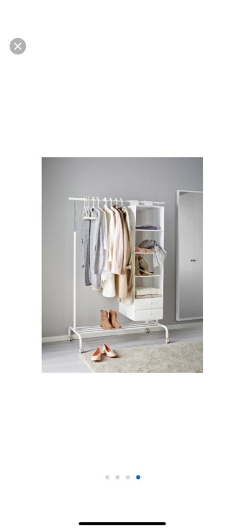Ikea RIGGA clothes rack, Furniture & Home Living, Furniture, Shelves ...