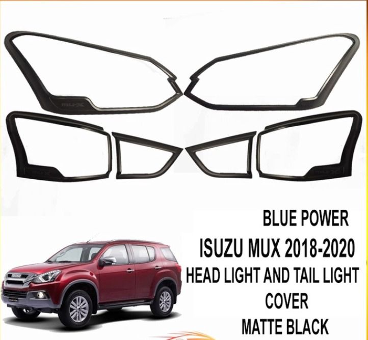 Isuzu MUX 2018 to 2020 BLUE POWER HeadLight & TailLight Cover Matte ...