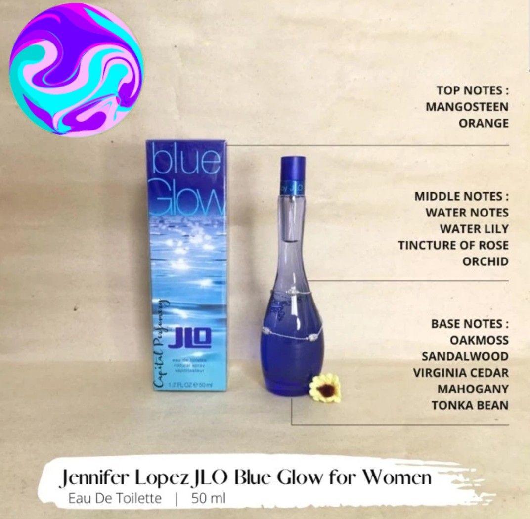 Jennifer Lopez Blue Glow For Women Perfume Original, Kesehatan ...