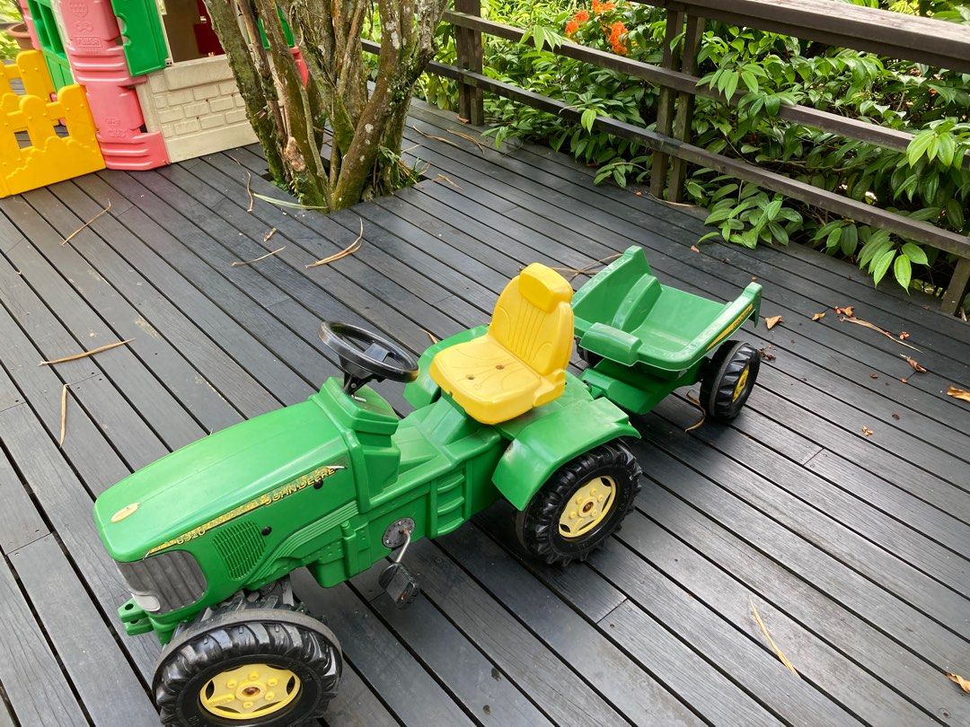 John Deere ride-on tractor, Hobbies & Toys, Toys & Games on Carousell