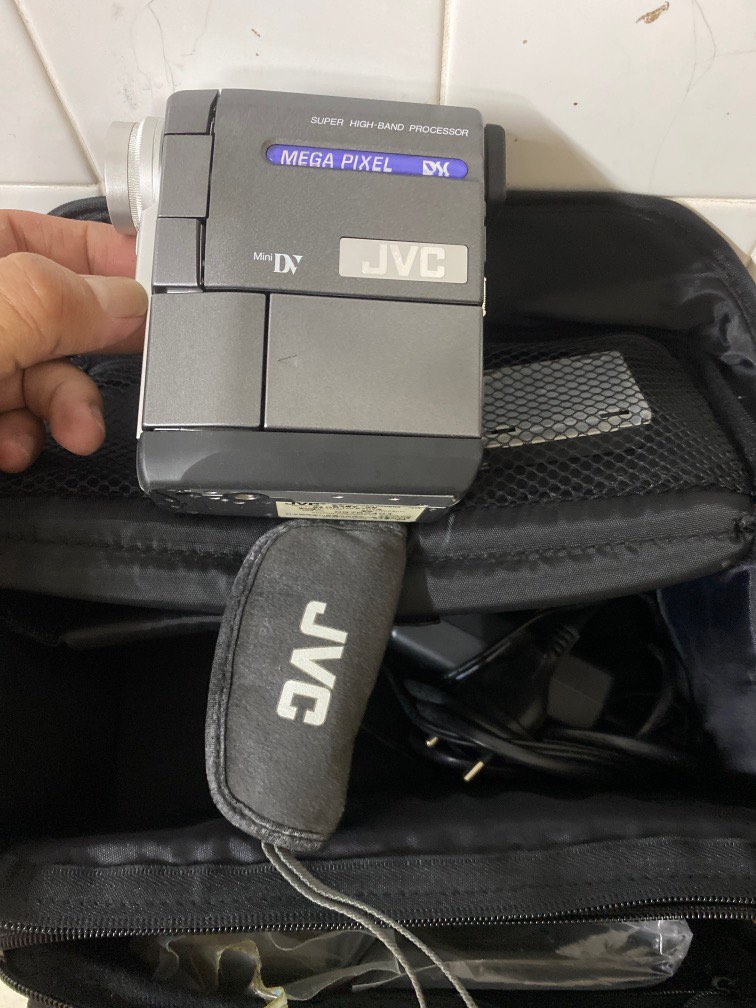 JVC video camera with battery, bag, tapes etc, Hobbies & Toys ...