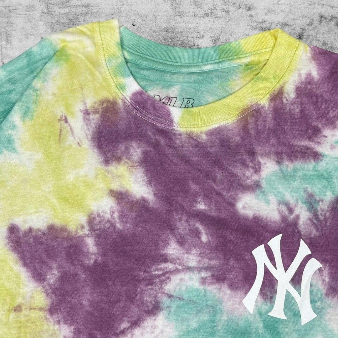 Kaos MLB New York Yankees Tie Dye, Fesyen Pria, Pakaian , Atasan di ...