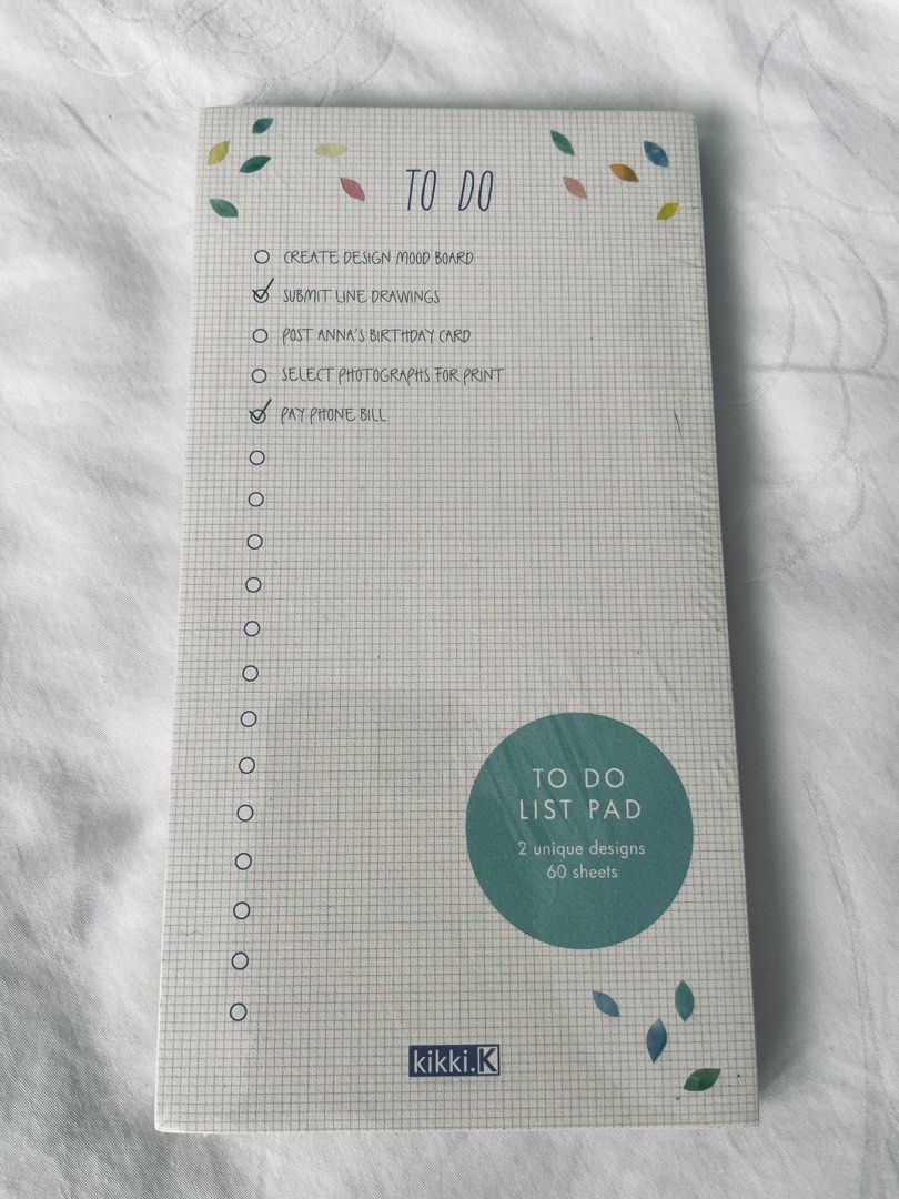 Kikki.K To Do List Pad, Hobbies & Toys, Stationery & Craft, Stationery ...