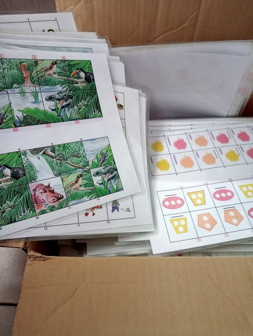 Kindergarten Assorted Teaching Material Flash Cards Ect, Hobbies & Toys ...