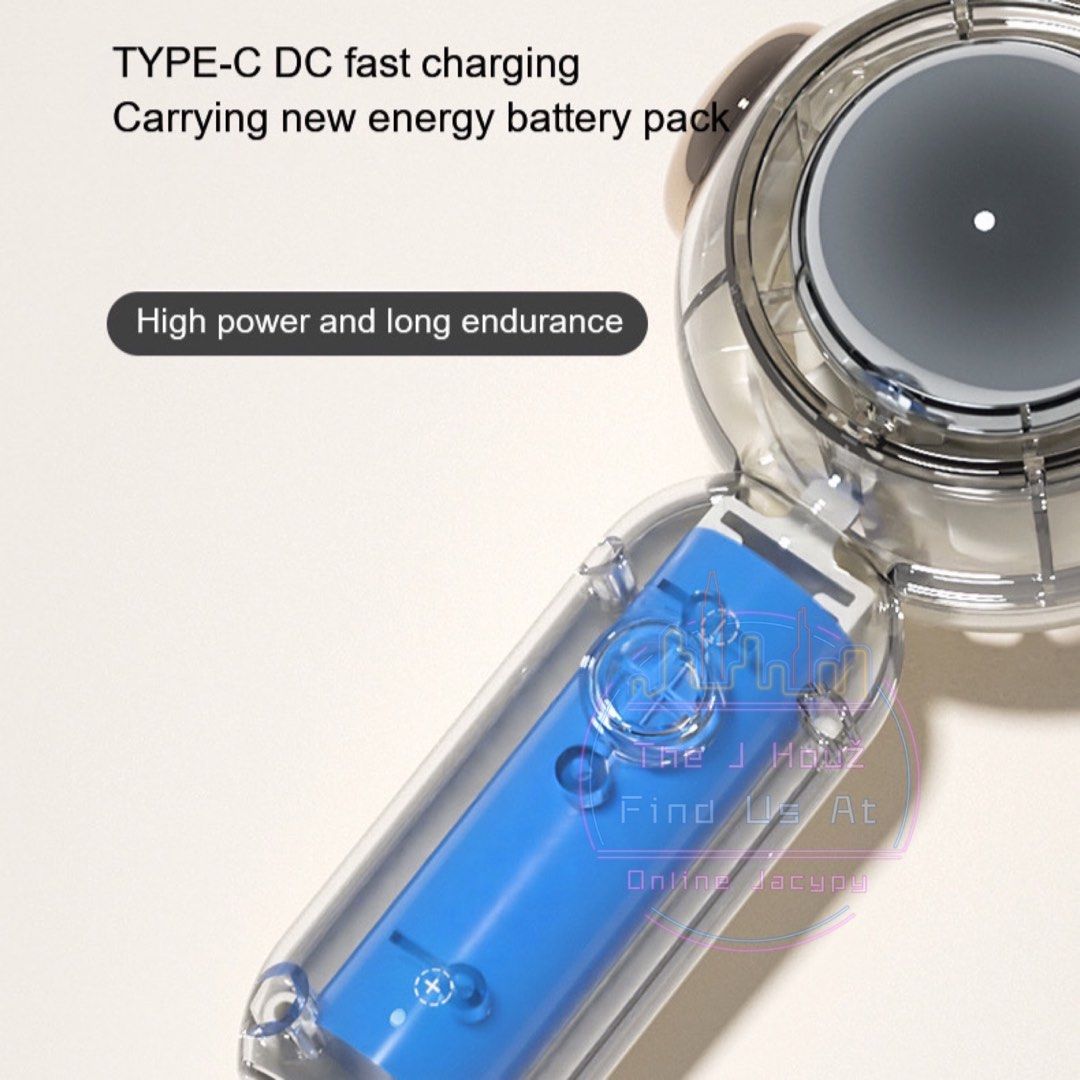 Kipas Angin Mini Rechargeable Cooling Fan 3 Speed Portable Handheld ...