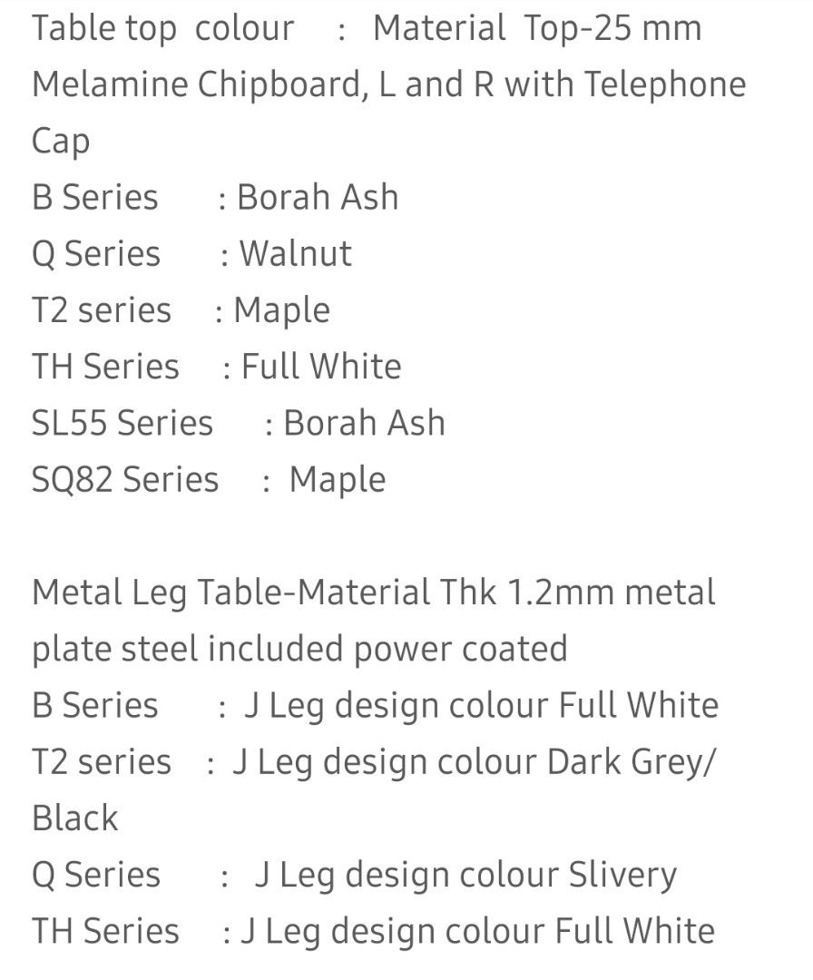 *Klang Valley* [DIY] Metal J Legs Table {T2 4ft RM390/5ft RM440/6ft ...