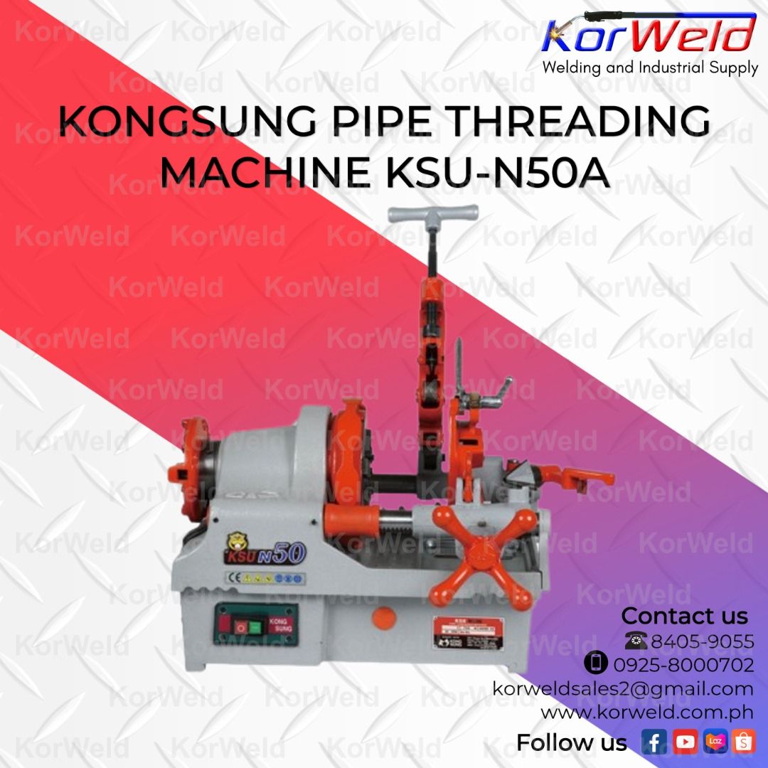 KONGSUNG PIPE THREADING MACHINE KSU N50A, Commercial & Industrial ...