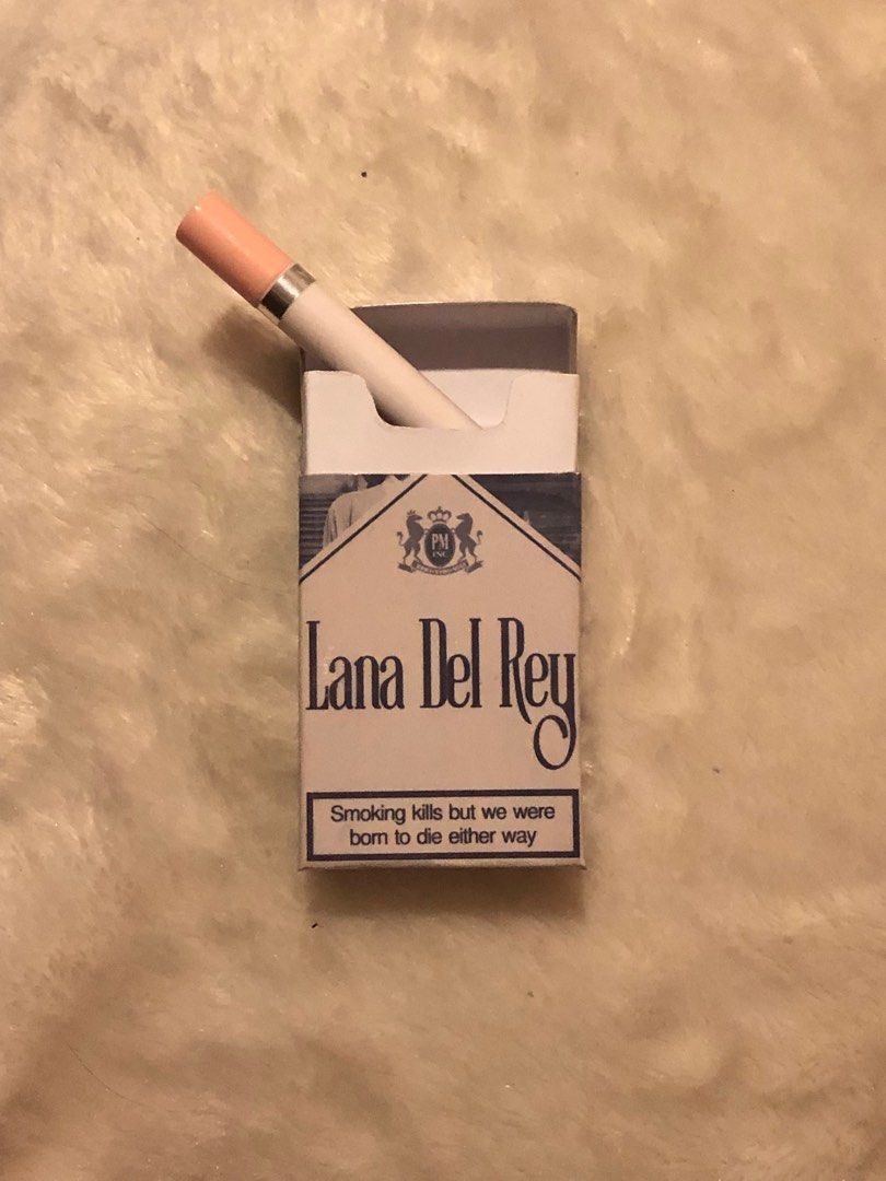 Lana del Rey Cigarette Box w/ Lipstick on Carousell