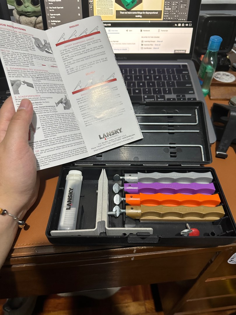 Lansky Diamond Knife Sharpening kit on Carousell