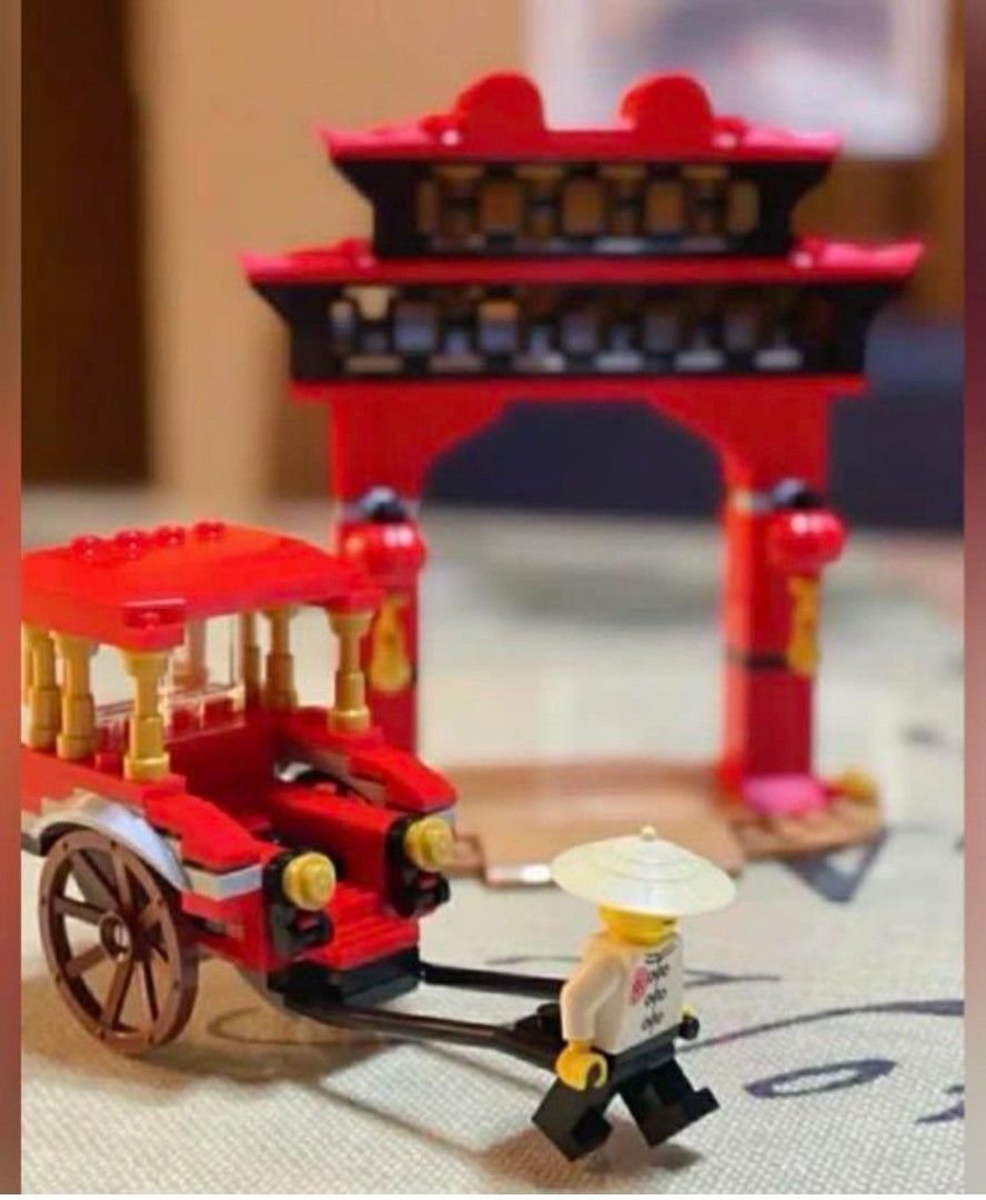 Lego 6401744 Rickshaw and Paifang, Hobbies & Toys, Toys & Games on ...