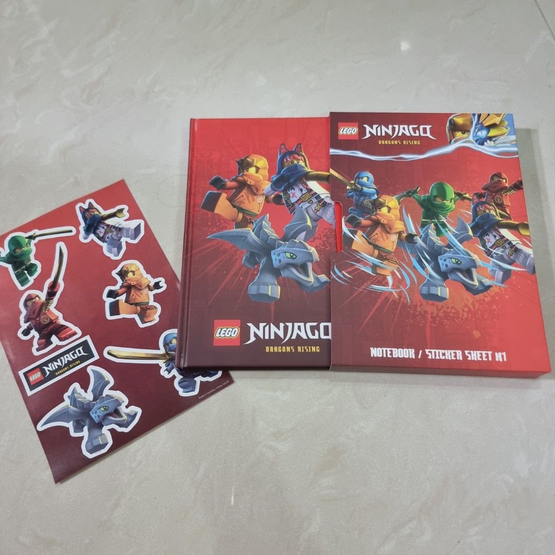 Lego Ninjago Dragons Rising Notebook & Sticker Sheet x1, Hobbies & Toys ...
