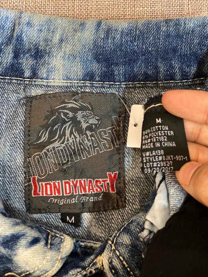 Lion Dynasty Denim Jacket, Men's Fashion, Coats, Jackets and Outerwear ...