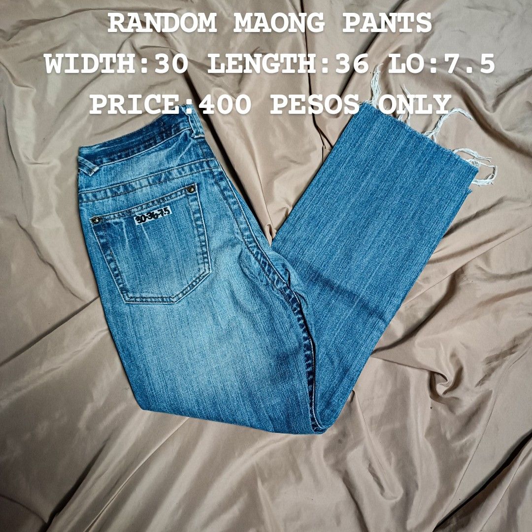Maong Pants, Men's Fashion, Bottoms, Jeans on Carousell