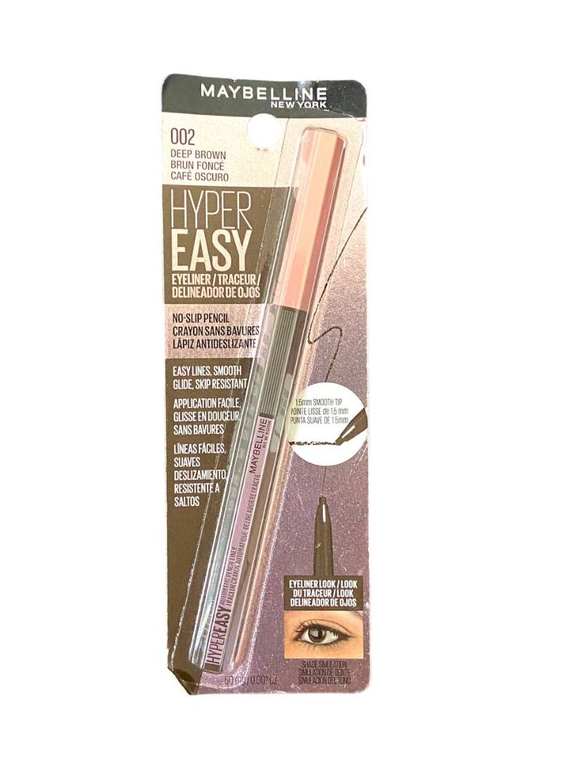 Maybelline New York Hyper Easy No Slip Pencil Eyeliner Makeup 50mg on ...