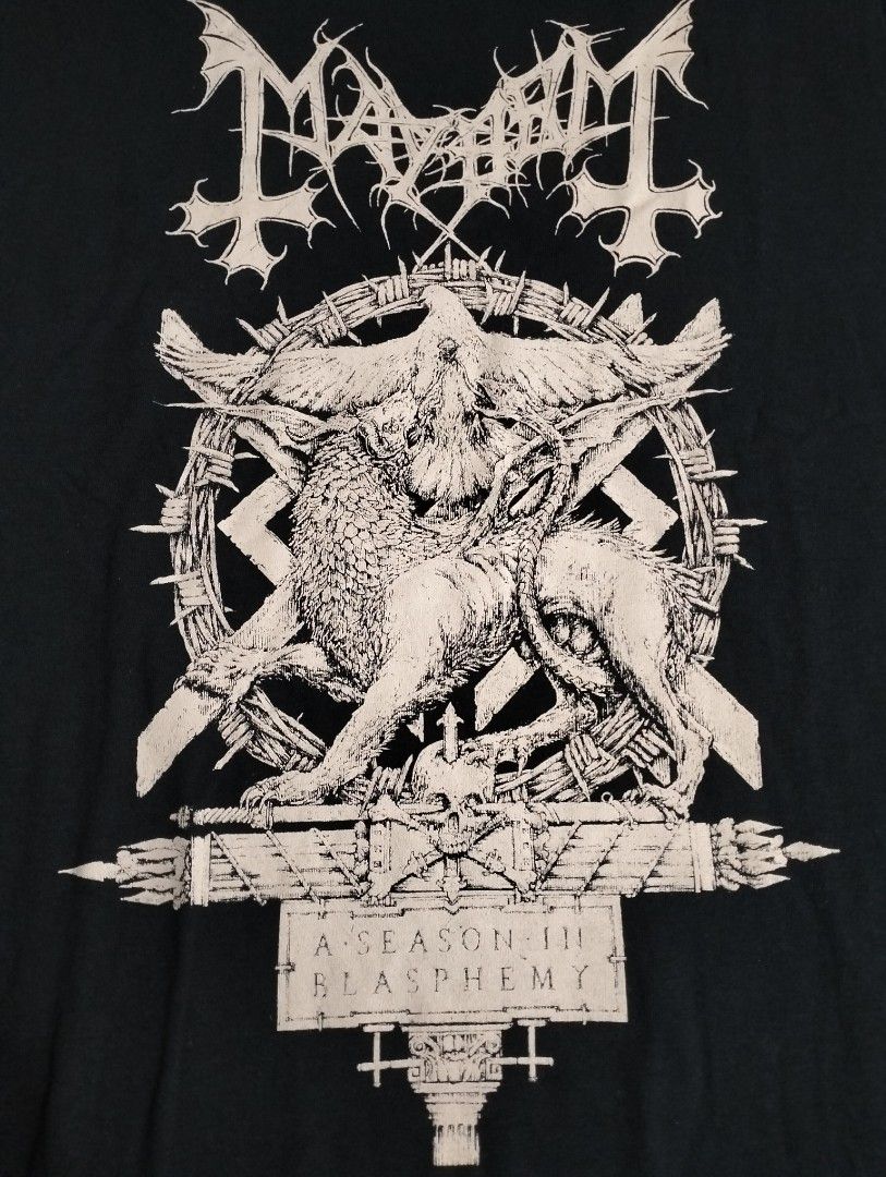 Mayhem Official Merchandise Tshirt Black Metal Norway Burzum Marduk ...