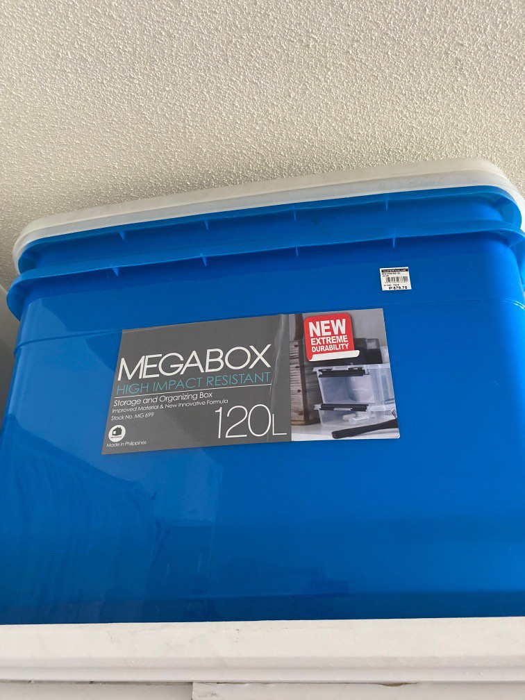 Mega box 120L 2 pieces storage on Carousell