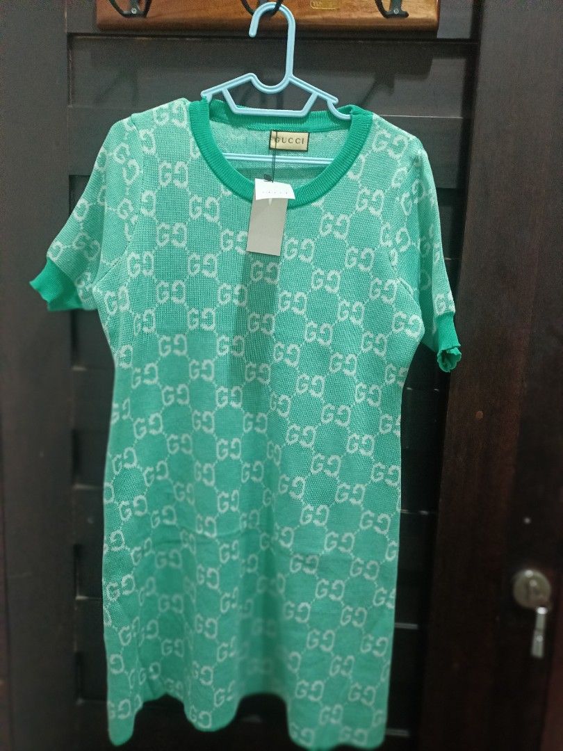 Mididress Bangkok Guc Ci baru premium, Fesyen Wanita, Pakaian Wanita, Gaun & Rok di Carousell