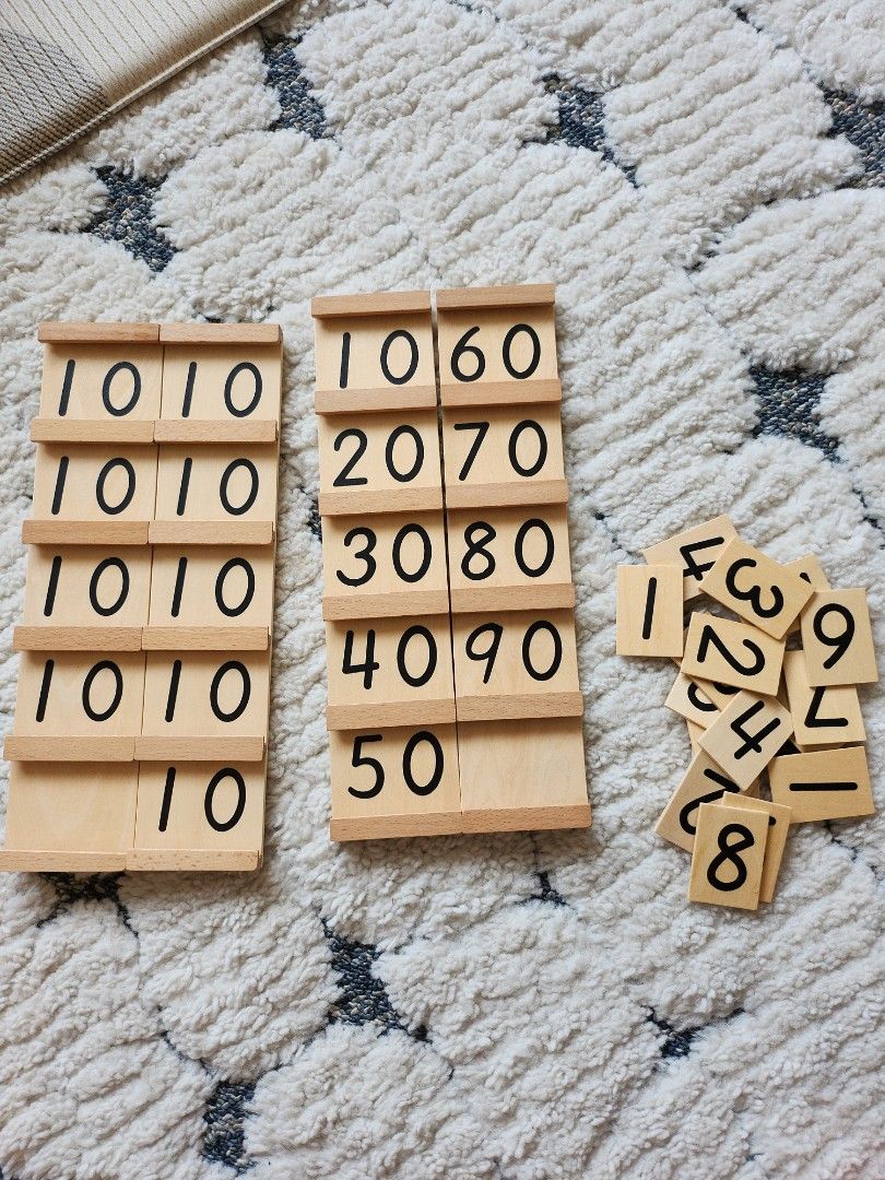 Montessori Tens and Teens Boards, Hobbies & Toys, Toys & Games on Carousell