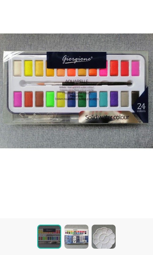 New 24s solid water color @$10, Hobbies & Toys, Stationery & Craft ...