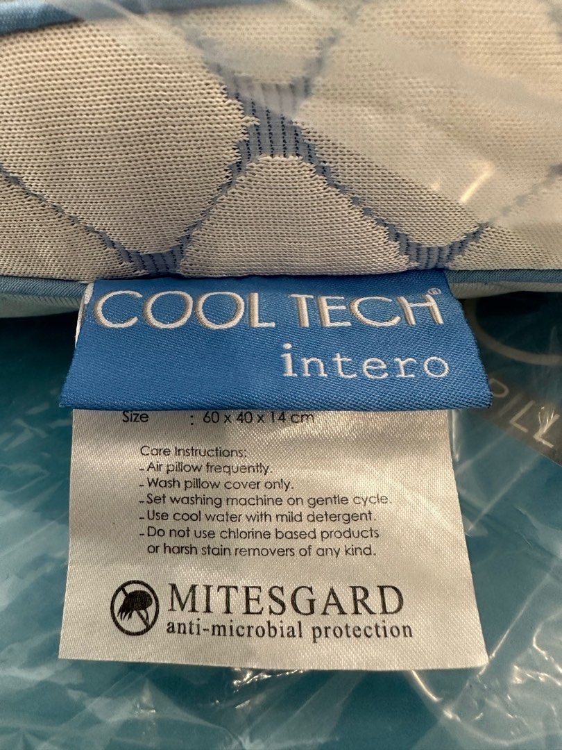 New ! Intero Cool Tech Air Pass Memory Foam Pillow, Furniture & Home ...