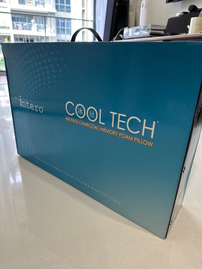 New ! Intero Cool Tech Air Pass Memory Foam Pillow, Furniture & Home ...