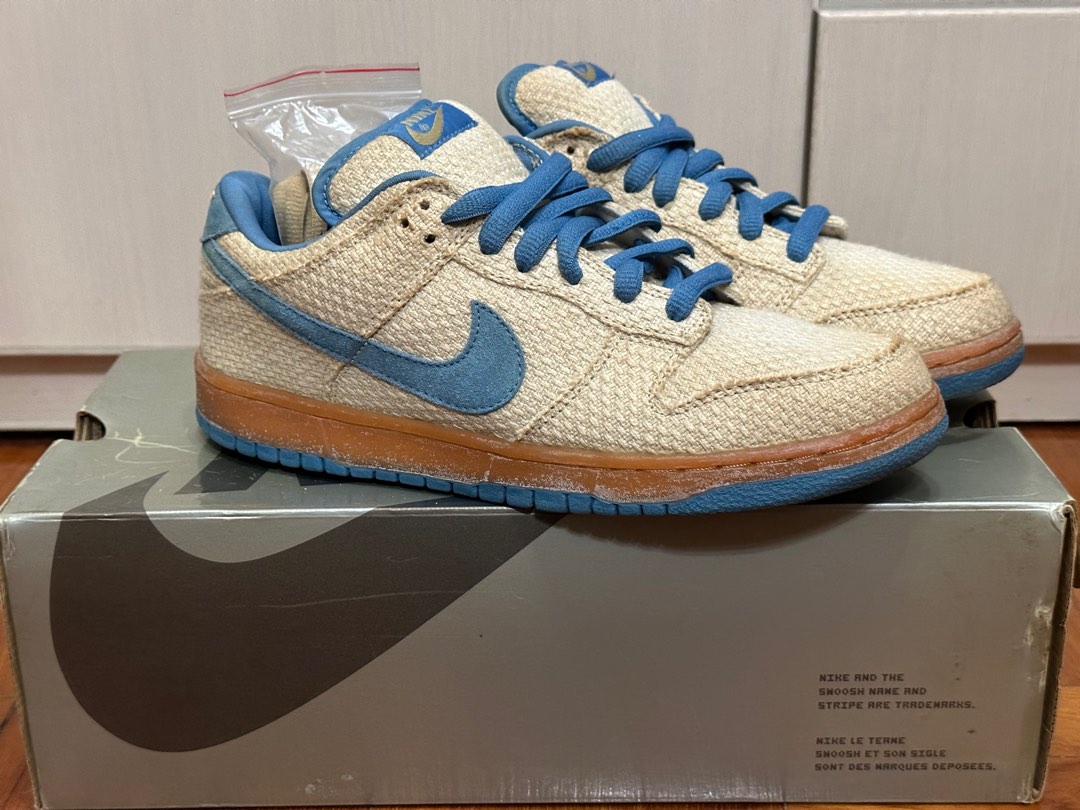 Nike Dunk Low Pro SB Hemp Cascade Blue US 9, 男裝, 鞋, 波鞋 - Carousell