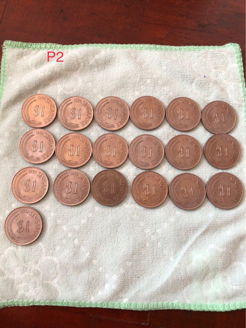 Old $1 coins - 1974, Hobbies & Toys, Memorabilia & Collectibles ...