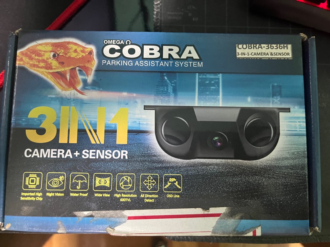 Omega Cobra 3 in 1 camera + sensor on Carousell
