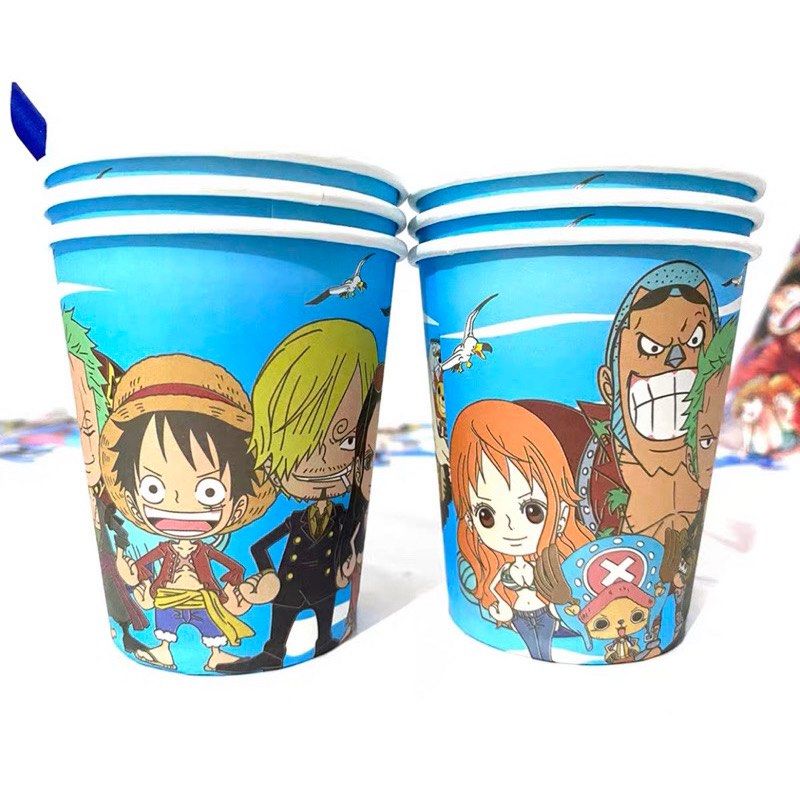 One Piece Pirate Luffy Chopper Happy Birthday Party Decoration Prop Set ...