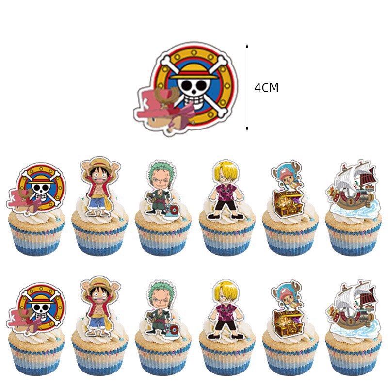 One Piece Pirate Luffy Chopper Happy Birthday Party Decoration Prop Set ...