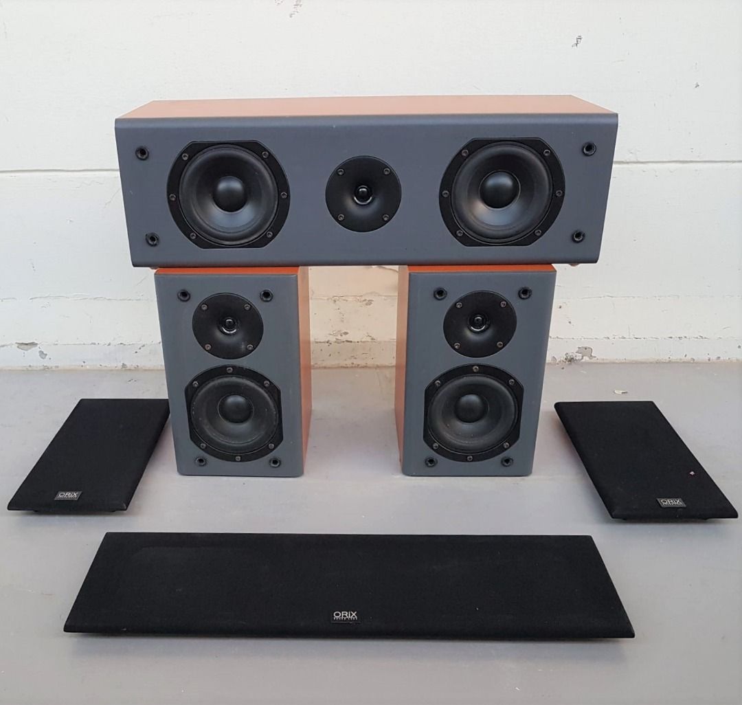 ORIX Sound Labs Speaker System, Set of 3 Speakers, Model OR-2707CS ...