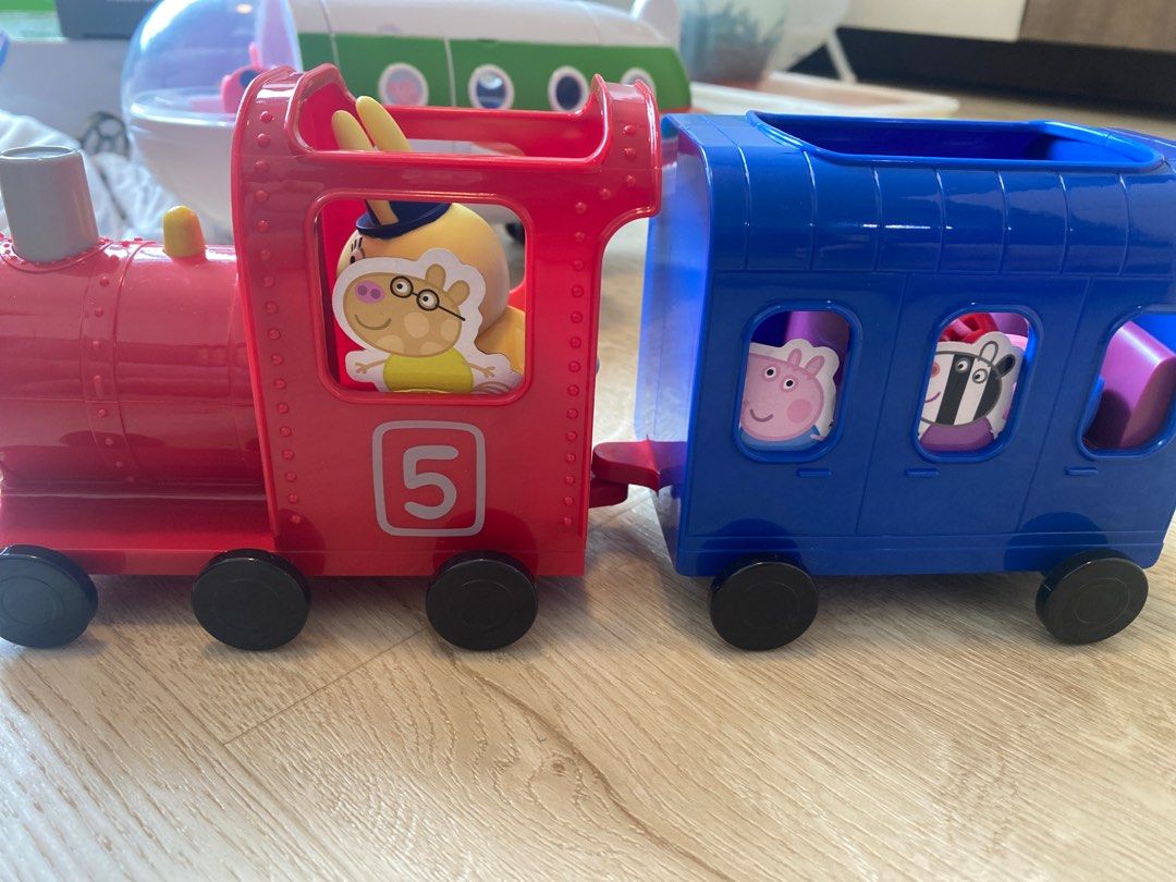 Peppa Pig air plane and train, Hobbies & Toys, Toys & Games on Carousell