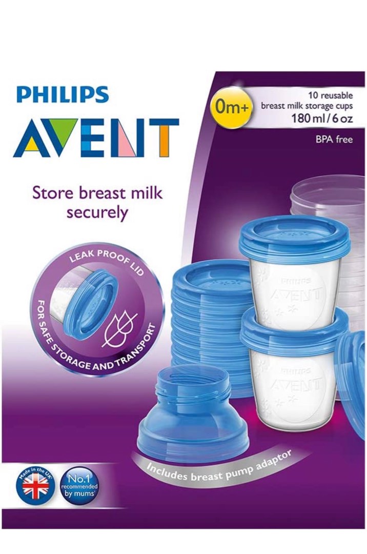 Philips Avent Breast Milk Storage Cups, Babies & Kids, Nursing ...