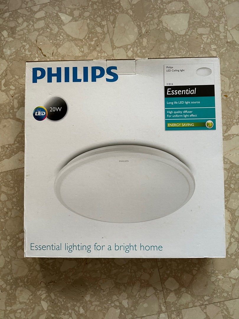 Philips LED 20W ceiling light fitting, Furniture & Home Living, Lighting & Fans, Lighting on ...