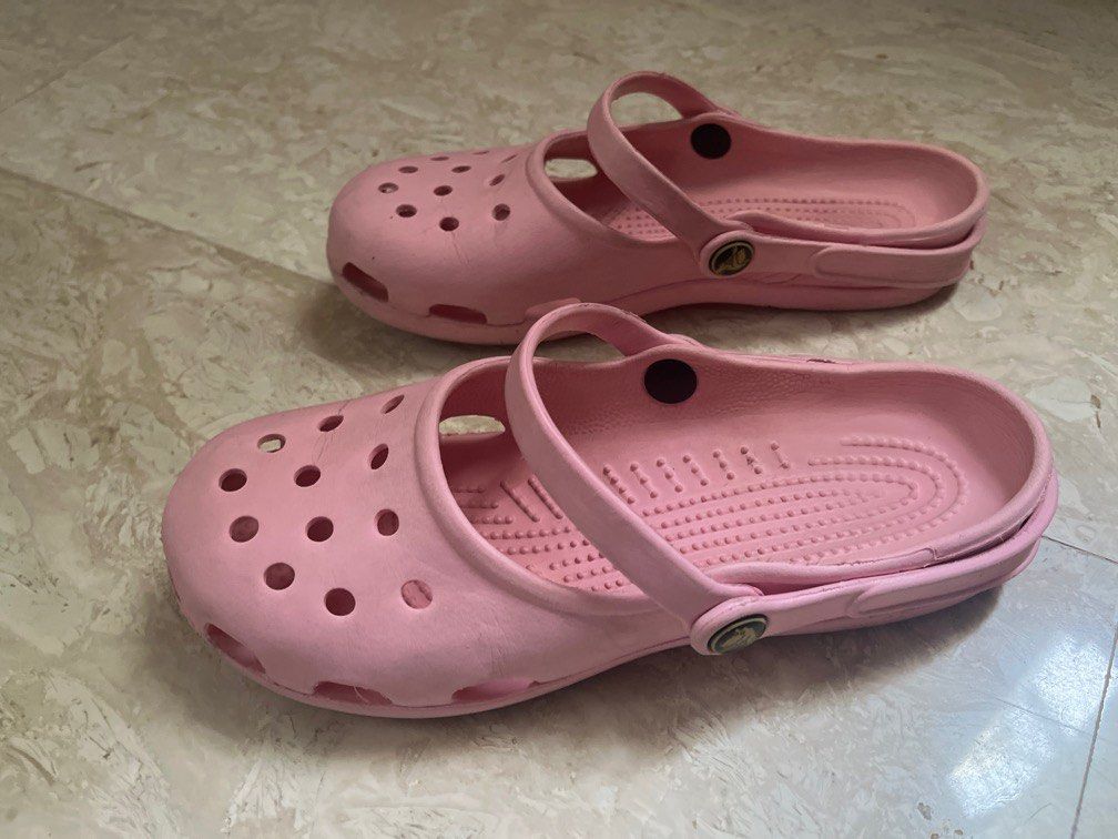 Pink crocs shoes, Women's Fashion, Footwear, Flats on Carousell