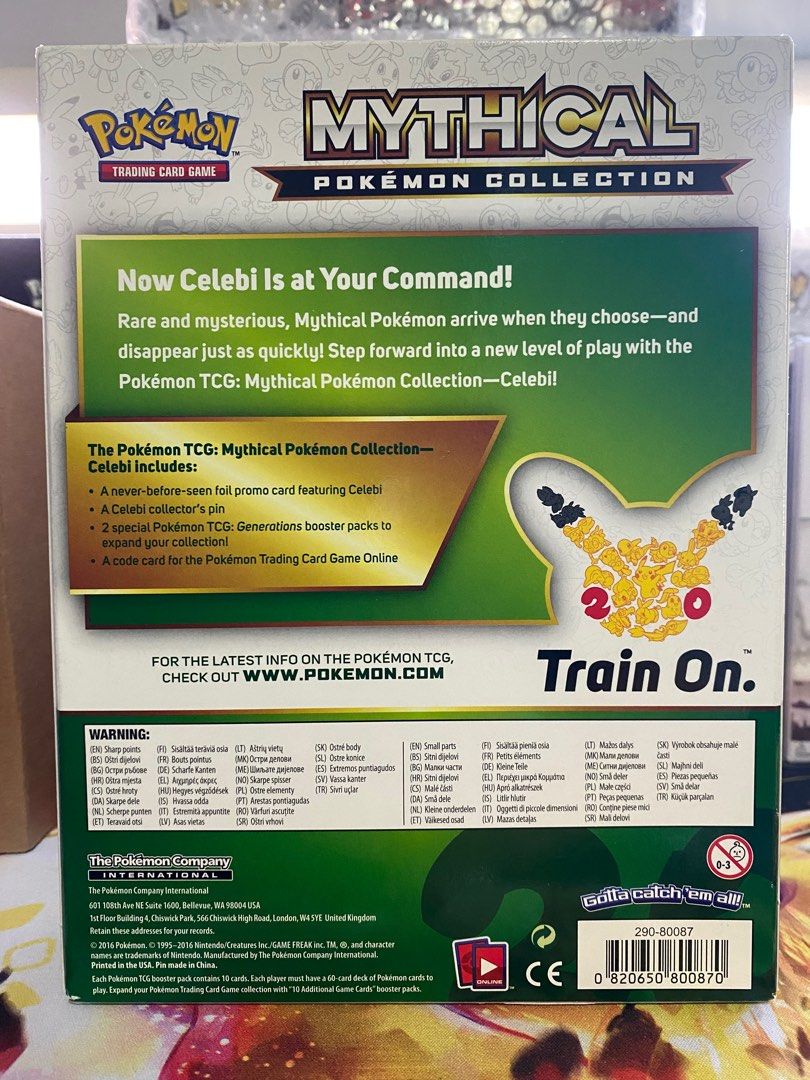 Pokemon Generations Mythical Collection Box Celebi, Hobbies & Toys ...